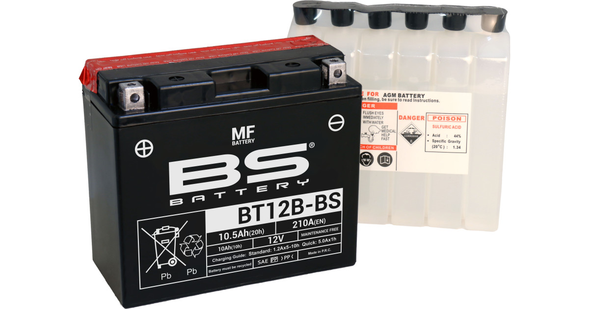 BS Battery BT12B-BS MF (cp) Maintenance Free - 140-300628